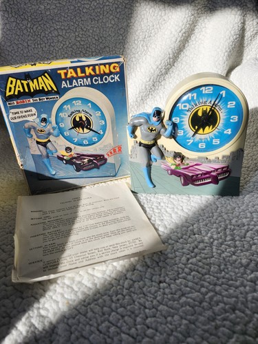 Working 1974 Batman & Robin Janex Talking Alarm Clock W/box. Jumpin ...
