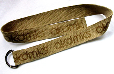 AKDMKS Khaki Tan Webbed Adjustable Akademiks D-Ring Belt -Small Waist ...