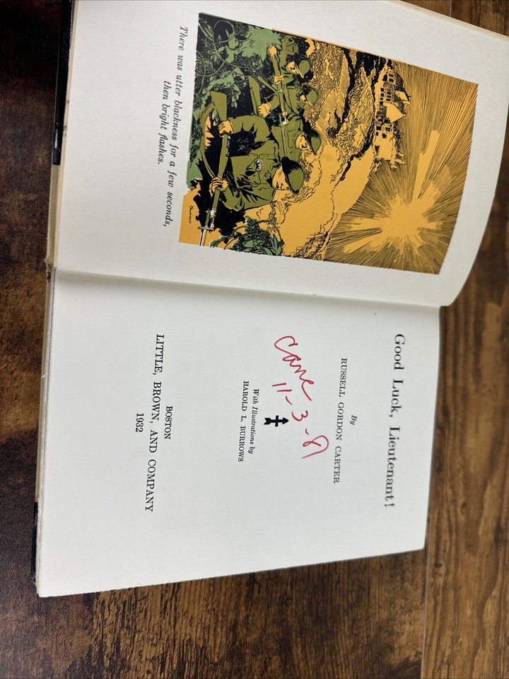 GOOD LUCK, LIEUTENANT! by Russell Gordon Carter - 1932 - 1st ed - WWI ...
