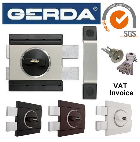 Gerda High Quality Surface Mounted Door Lock Home Office Shop 5 Keys ...