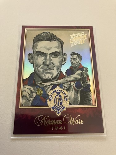 2014 Select Honours Brownlow Sketch (BSK6) Norman WARE Footscray ...