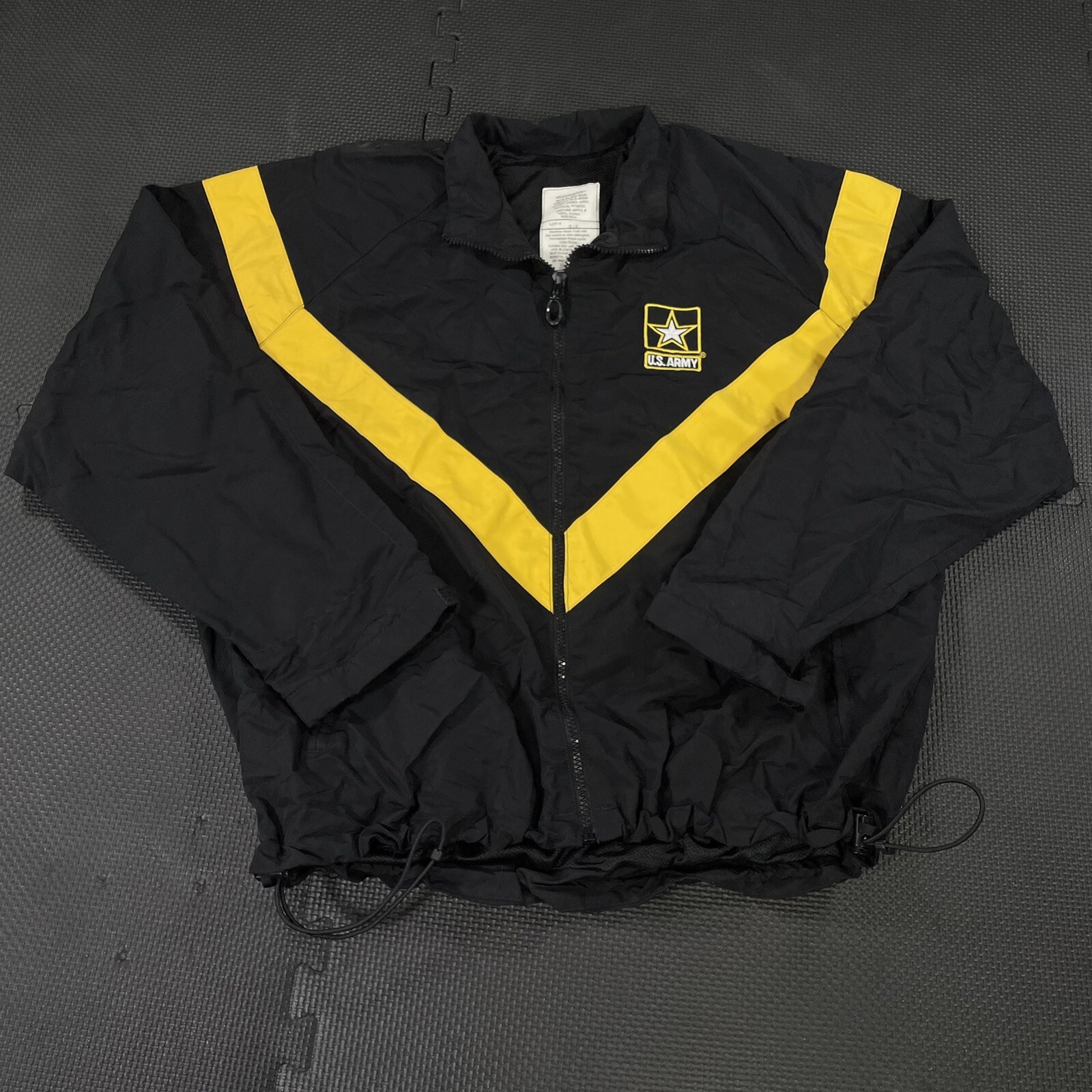 US ARMY Physical Fitness Jacket Medium Short Black Li… - Gem