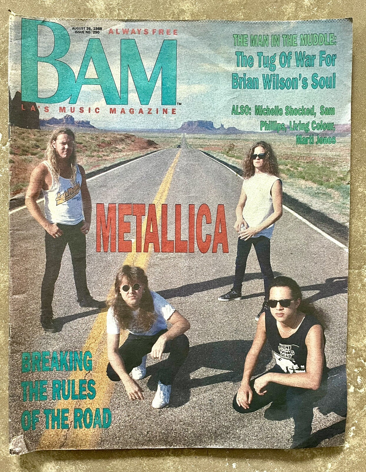 Vintage BAM Magazine Metallica LA 1988 | eBay