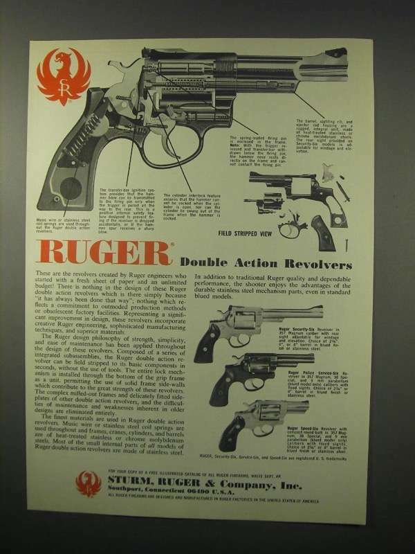 1979 Ruger Security-Six, Police Service-Six Revolver Ad | eBay