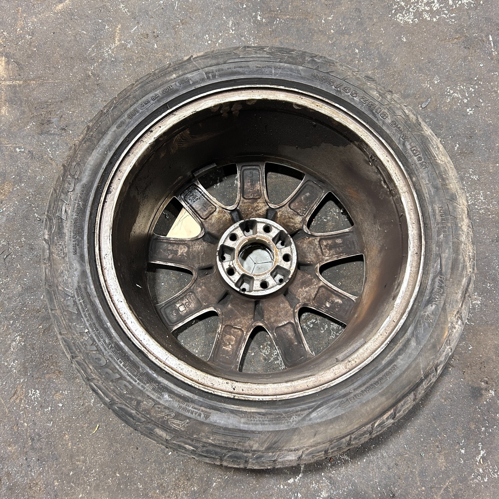 MERCEDES MB WHEEL 18 INCH RIM W/ TIRE 18x8.5 225/45R18 USED OEM 1PCS | eBay