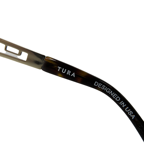 New Tura Titanium Women's Eyeglasses R128 Brown Optical Frame 55-18-140 ...