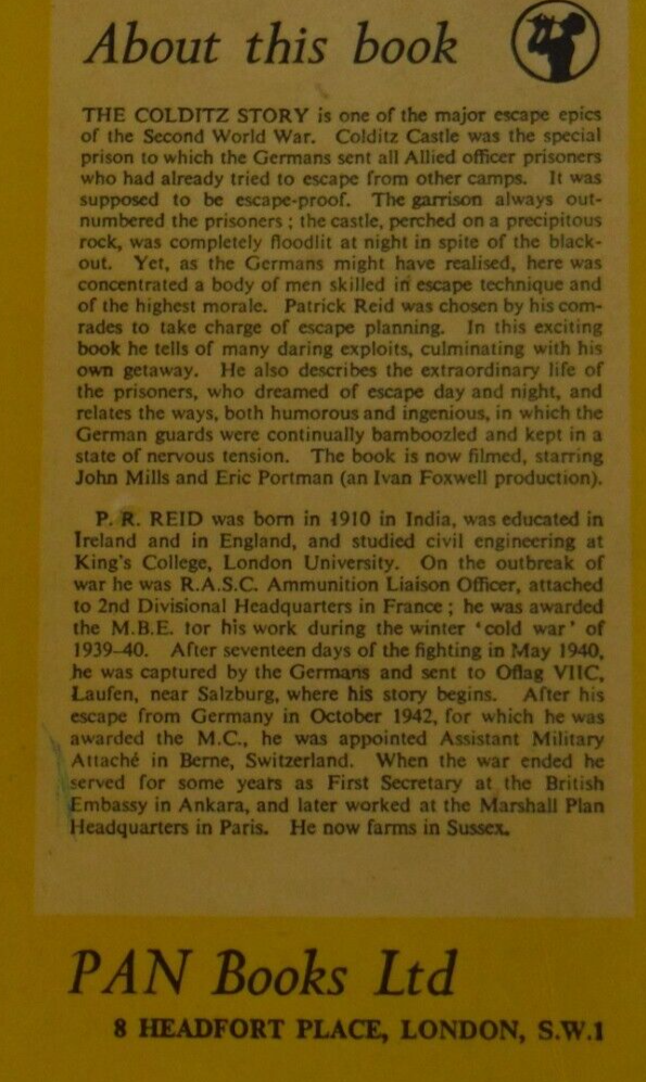 The Colditz Story War Fiction Book Paperback by P R Reid vintage Pan ...