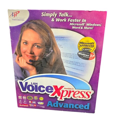 L&H Voice Xpress Advanced Version 5.01 Speech Recognition Software ...