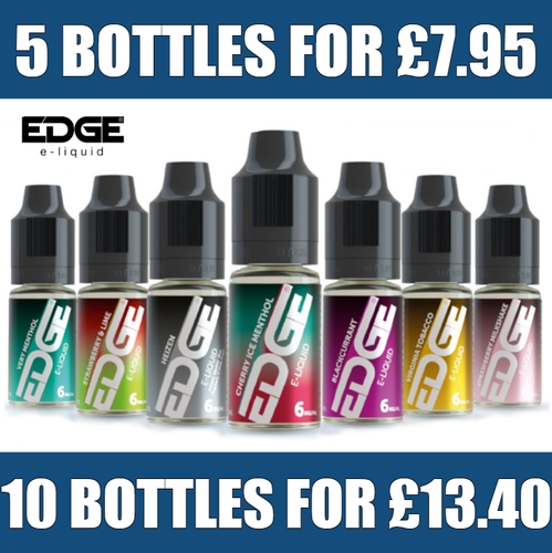 Edge E-Liquid 10ml Vape Juice 50/50 VG/PG | Premium UK Made E Liquid ...