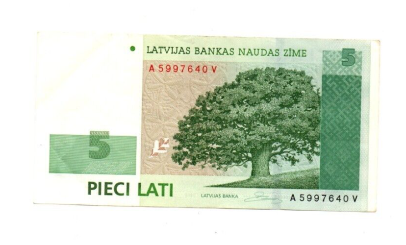 5 LATI VERY FINE BANKNOTE FROM LATVIA 2007 PICK-53 | eBay