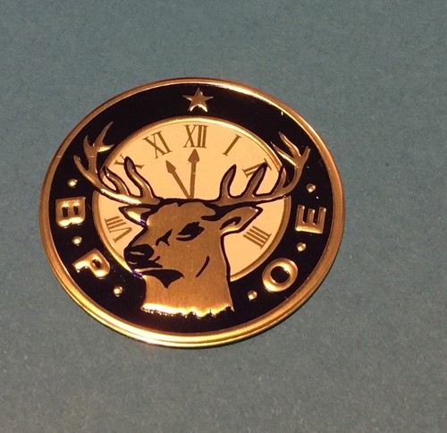 BPOE ELKS LODGE EMBLEM LOGO 2' INCH LITHO INSERT ADHESIVE BACK FREE ...