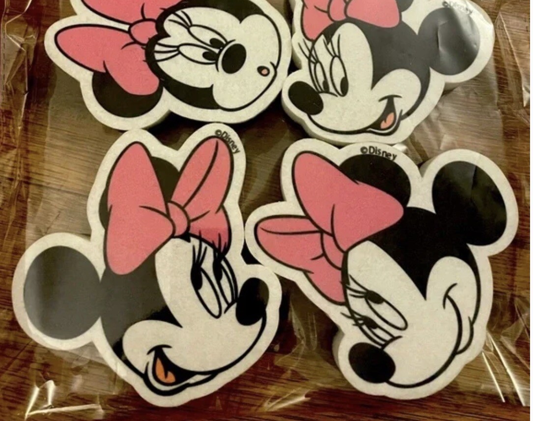 4 Pack Walt Disney Minnie Mouse Cleaning Sponges | eBay