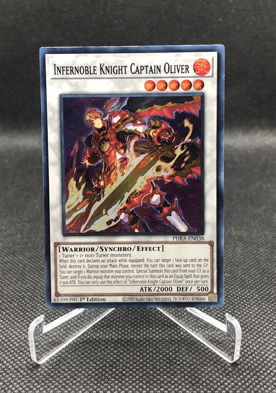 Yugioh! Infernoble Knight Captain Oliver - PHRA-EN038 - Super Rare ...