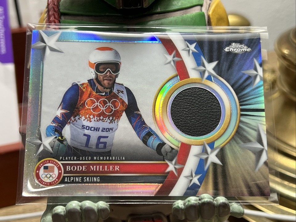 Topps Chrome US Winter Olympics USA #USM-BM BODE MILLER Refractor Patch ...