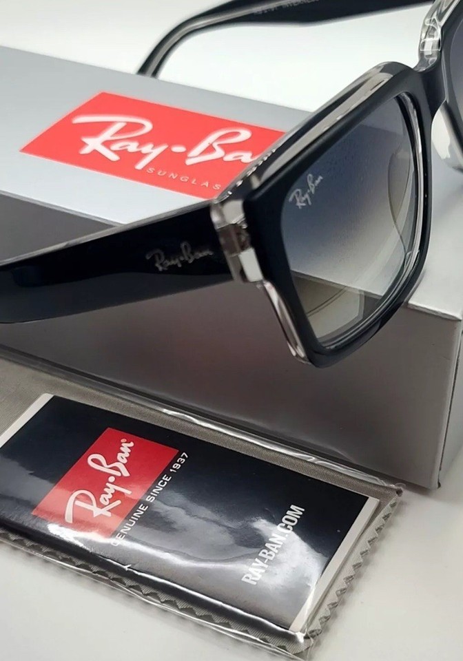 Ray-Ban RB2191 INVERNESS 1294/3M 55MM Black Frame Blue Gradient Lens ...