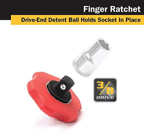 Titan 12091 3 8 Inch Drive Finger Ratchet Wrench 72 Tooth Compact ...