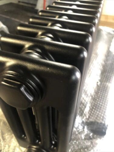 Black Column Designer bench Radiator Oak top 550/750/240 1800 BTU | eBay UK