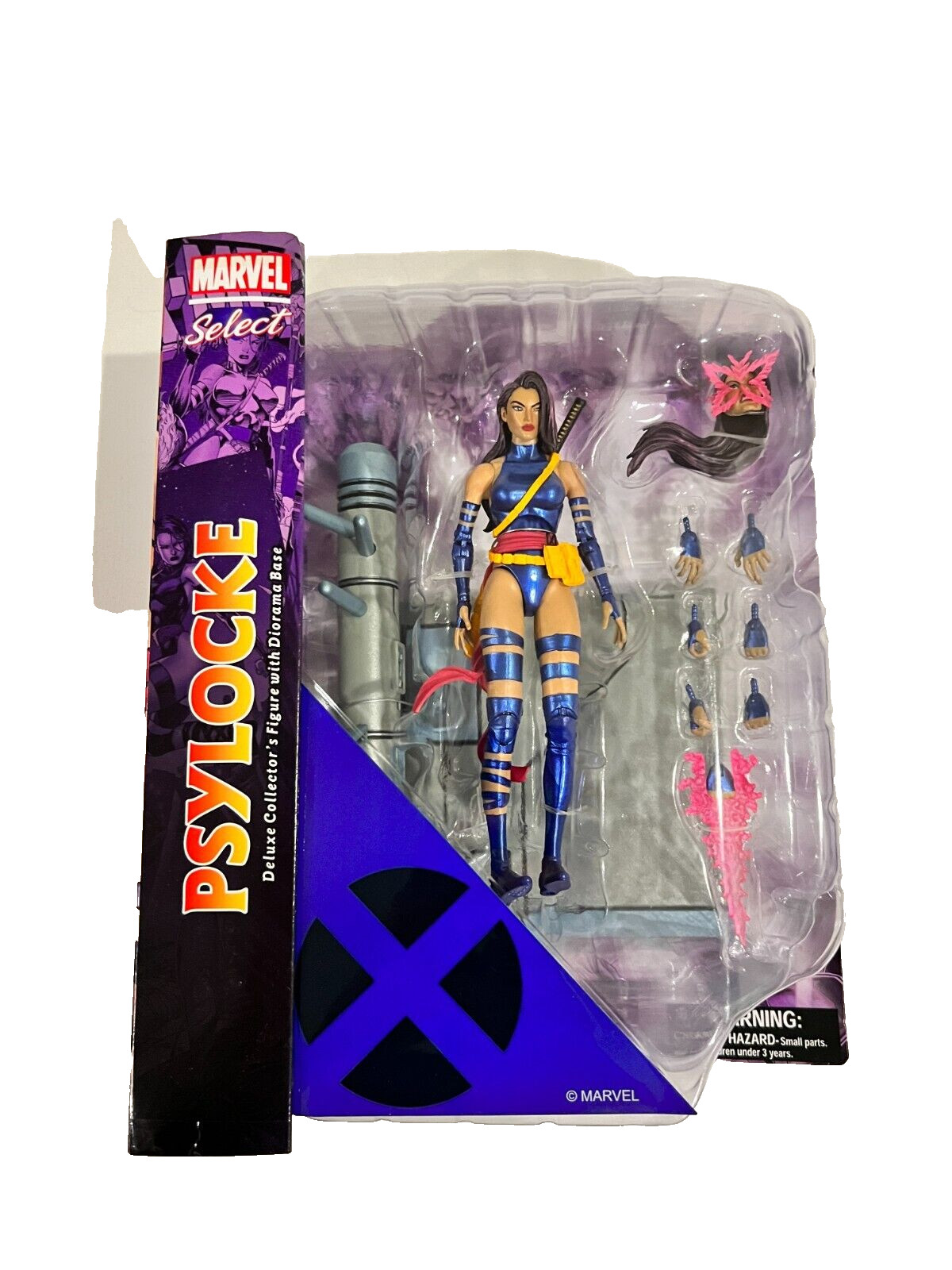 PSYLOCKE MARVEL SELECT ACTION FIGURE SEALED MIB OUT OF PRODUCTION X-MEN HTF