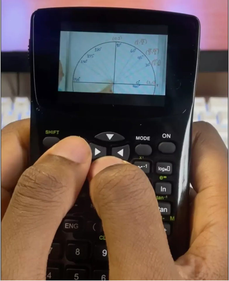 Cheating Calculator w/File Storage For Exams Privacy Screen w/Emergency ...