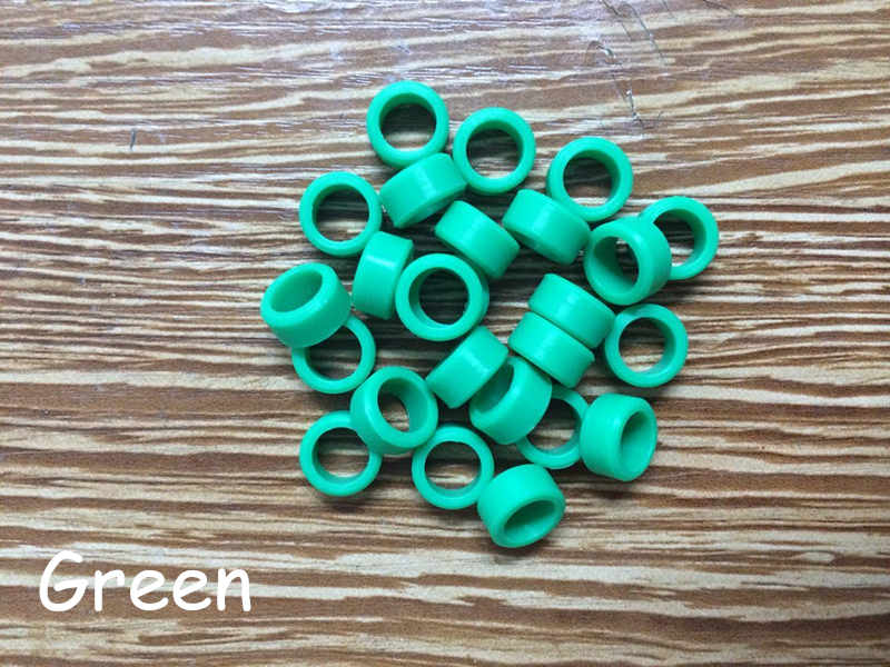 50pcs Dental Silicone Instrument Color Code Rings Green Large Type ...