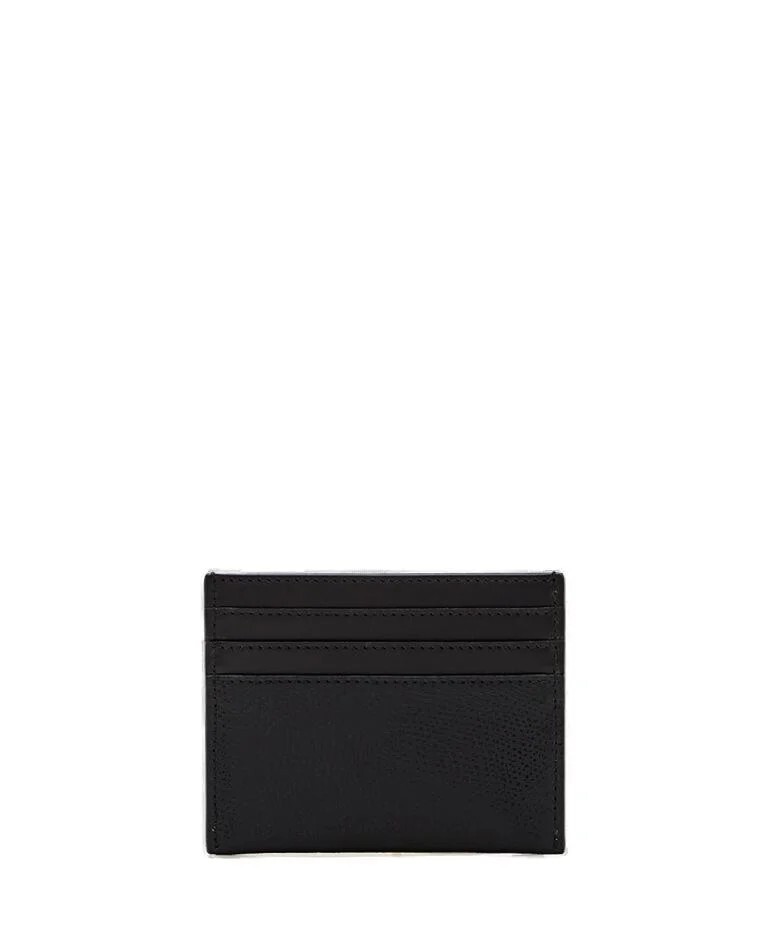 NWT NEW Black Leather Fendi Logo FF Diamonds Card Case New Season | eBay