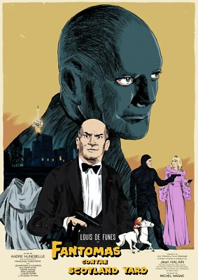 FANTOMAS - Affiche de Cinéma - Poster du Film - Louis de Funès | eBay