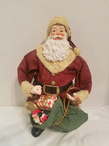 Windsor Collection, Fabric Mache Santa Collectible Figure, #24500 | eBay