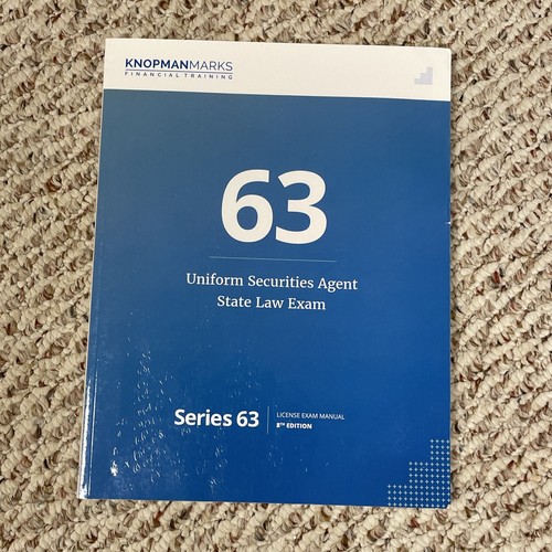 Knopman Marks Series 63 License Exam Manual 8th Edition | eBay