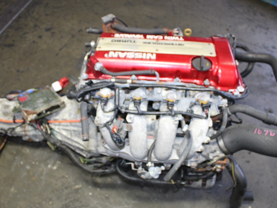 JDM Nissan SR20DET SR20 2.0L Turbo Engine & 5 Speed M/T 180SX 200SX S13 ...