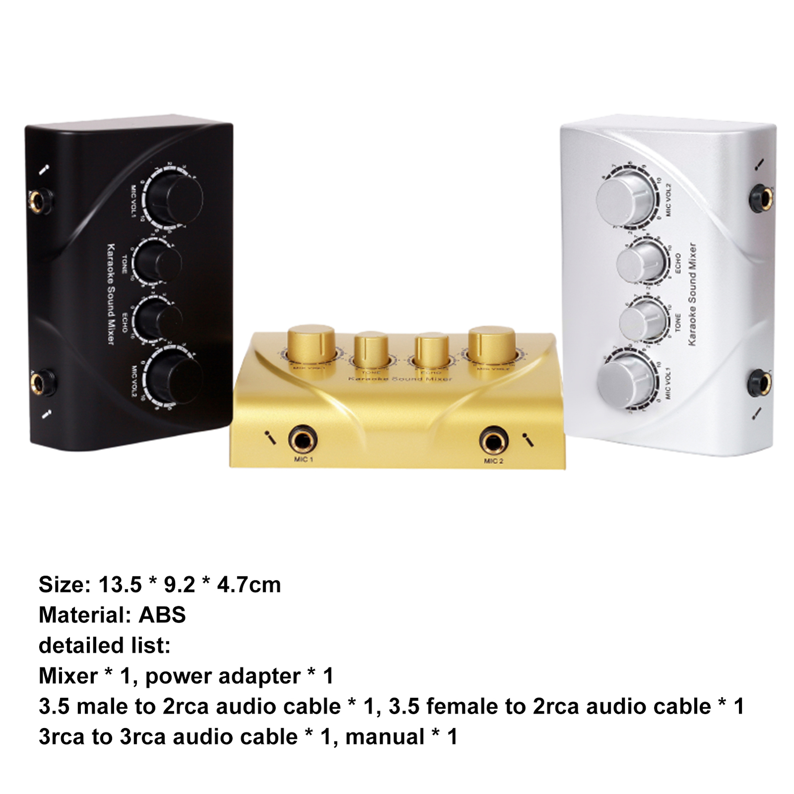 Usb Amplifier Adjustable Dual Mic Input Stereo Sound Microphone ...