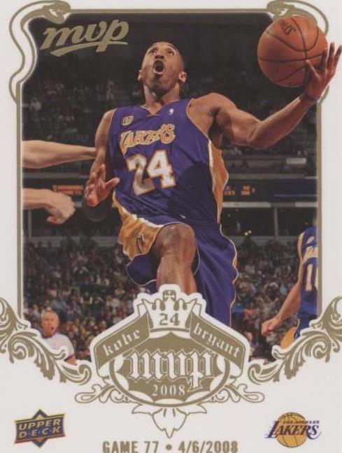 2008-09 Upper Deck MVP - Kobe Bryant Mvp Kobe Bryant #77 White Border ...