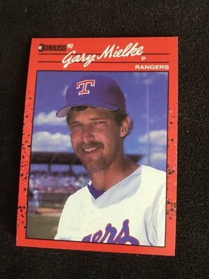 1990 Donruss Texas Rangers Baseball Card #679 Gary Mielke Rookie | eBay