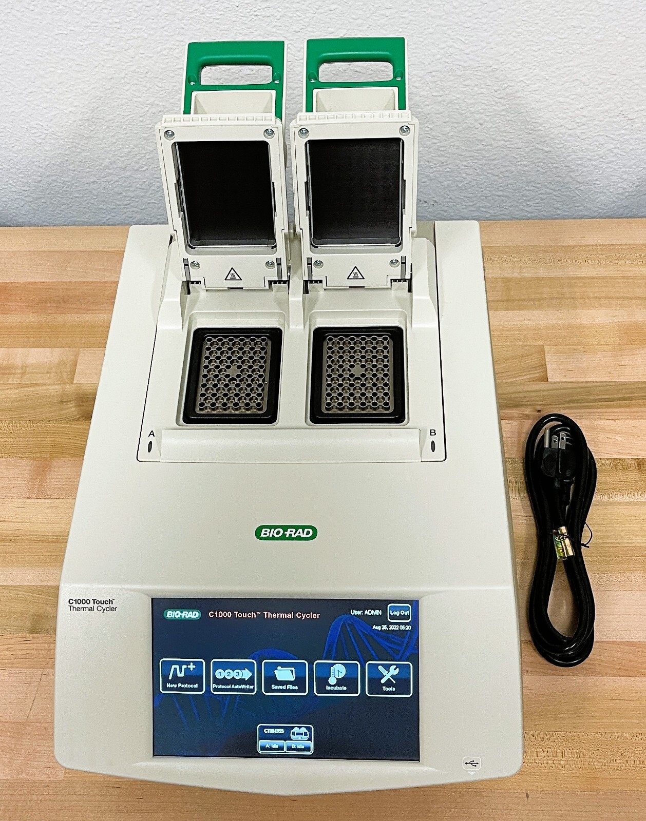 Biorad C1000 Touch Thermal Cycler PCR Dual 48-Well Tested Cleaned with ...