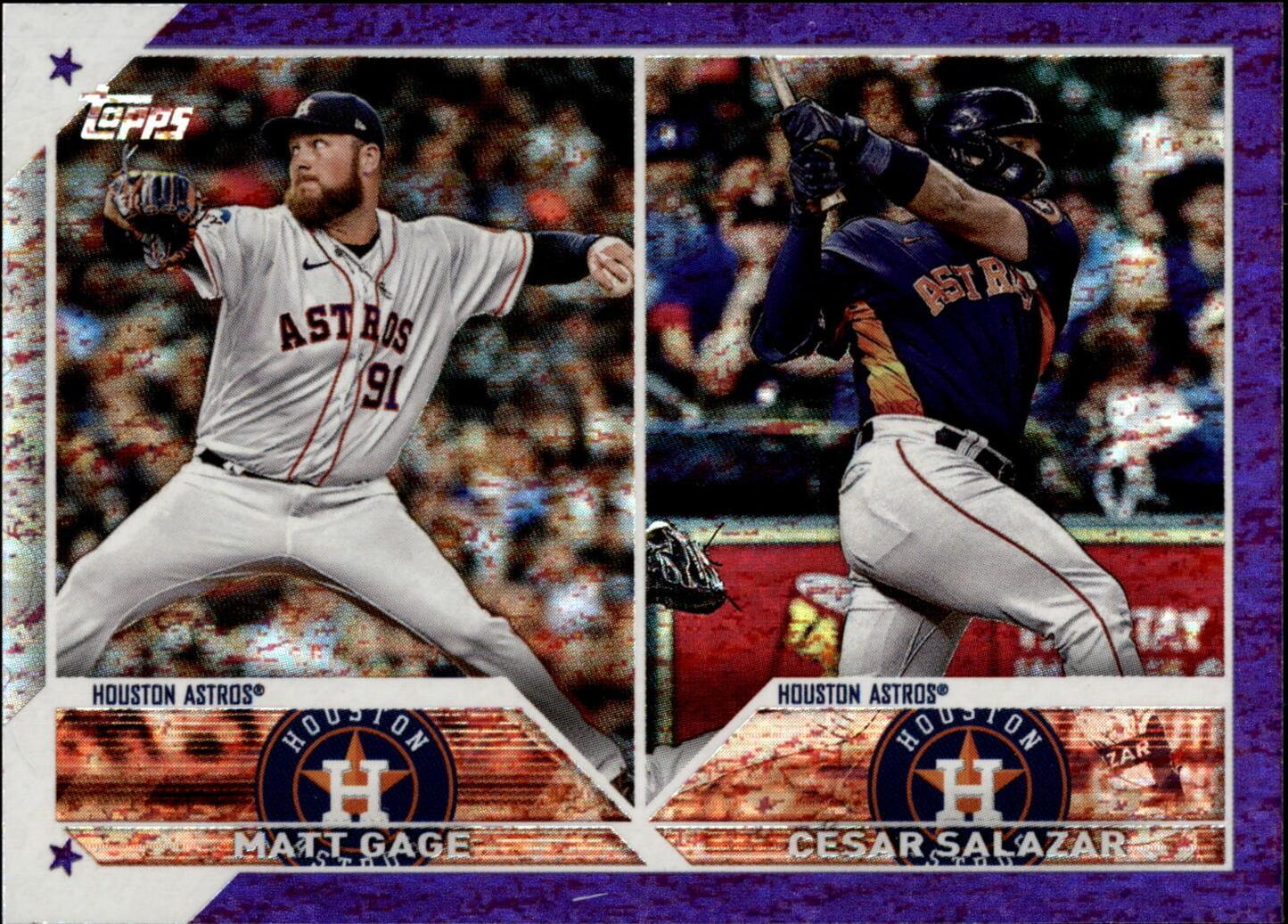 2023 Topps Update Series - Rookie Combos Matt Gage, Cesar Salazar # ...