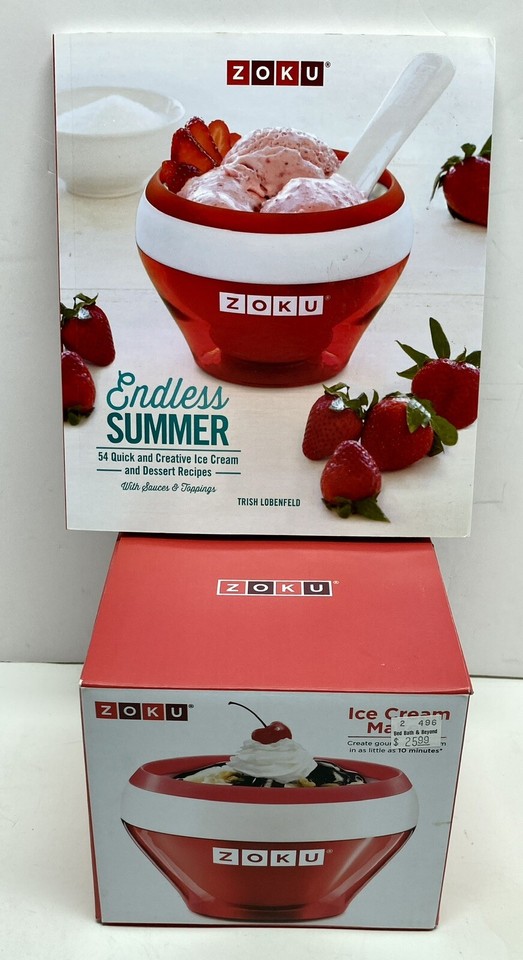 Zoku Ice Cream Maker Kit With Endless Summer Ice Cream & Desert Recipes ...