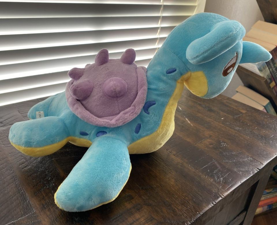Pokemon Lapras 12" Plush Blue Yellow And Light Purple | eBay