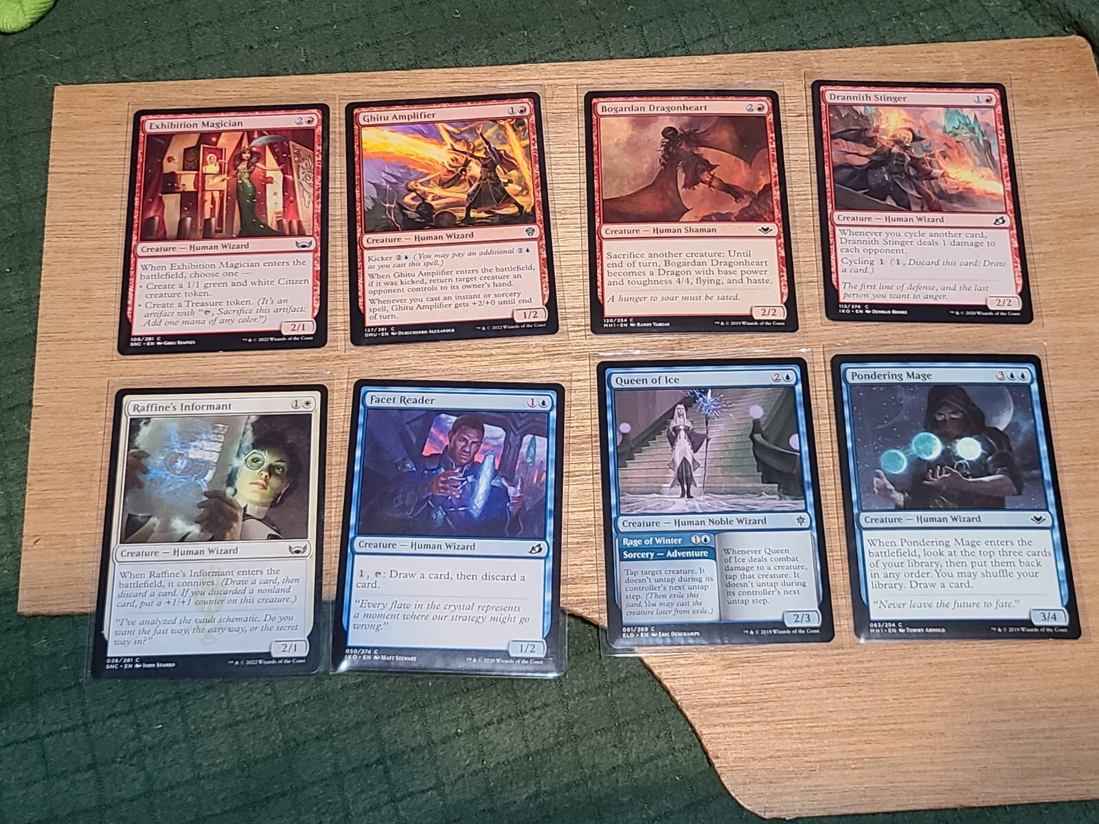 MTG Wizard x8 Pandering Mage,Facet Reader,Queen Of Ice,Drannith Stinger ...