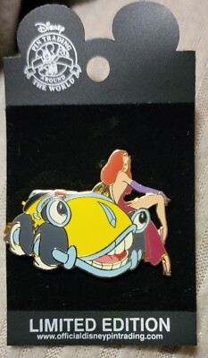 Disney Pin - DLR - Jessica Leaning on Benny Roger Rabbit Taxi Car 21983 ...