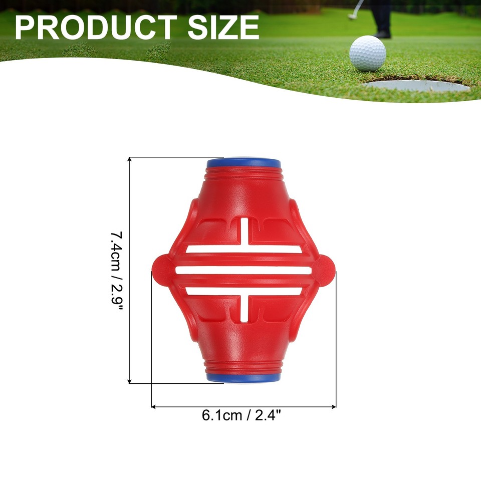Golf Ball Marker Stencil 360°Triple Line Alignment Tool Red/Blue | eBay UK
