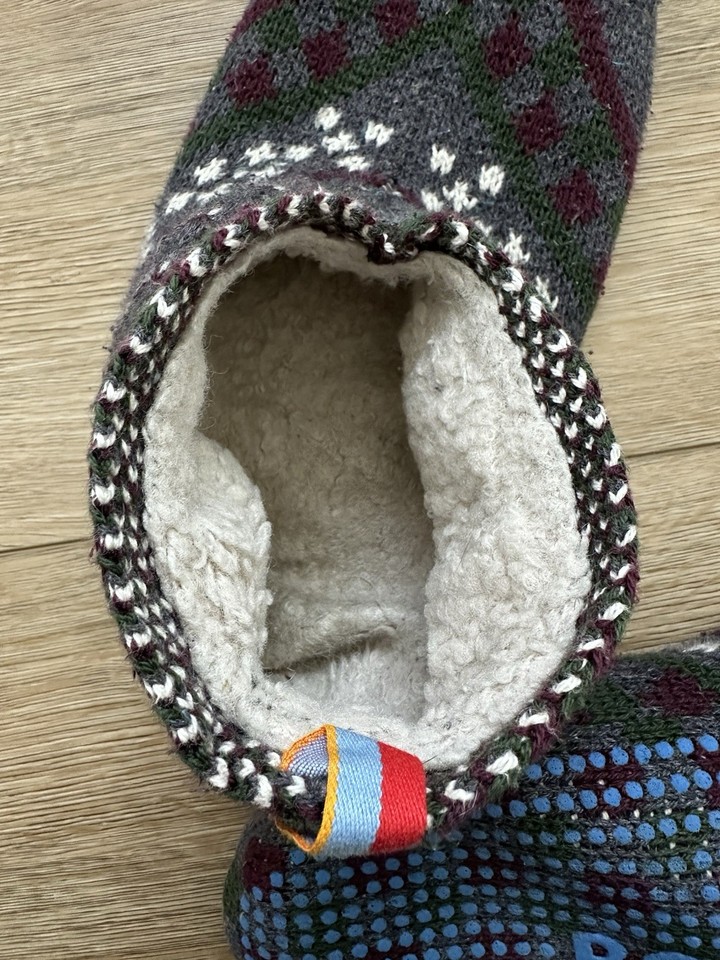 Bombas Gripper Slippers Sherpa-Lined Bootie Medium US 9-11.5 | eBay