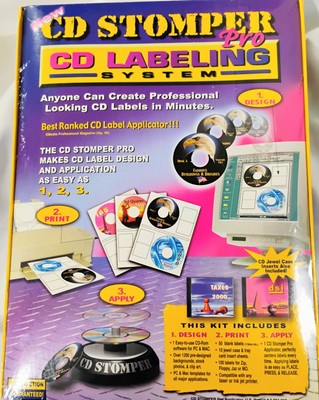 CD Stomper Pro CD Labeling System Design Applicator NEW SEALED | eBay