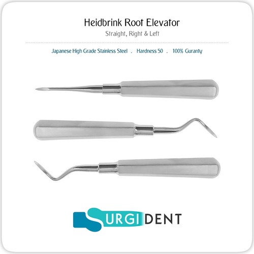 HEIDBRINK ROOT ELEVATOR ORAL SURGERY DENTAL INSTRUMENTS *SET OF 3* | eBay