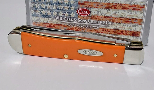 DEER HUNTER ORANGE CASE XX BULLET TRAPPER HUNTING POCKET KNIFE ! | eBay