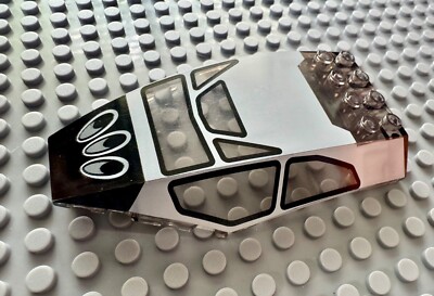 LEGO Windscreen 10x6x2 Curved with White Frame and Air Intake ...