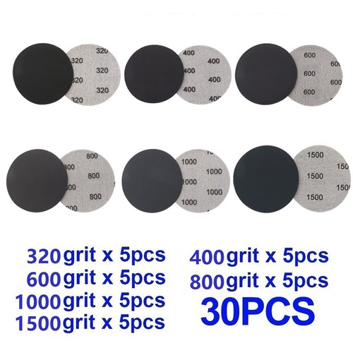 Flexible 3inch Sanding Discs Grit 320 1500 Waterproof and Oil Resistant ...