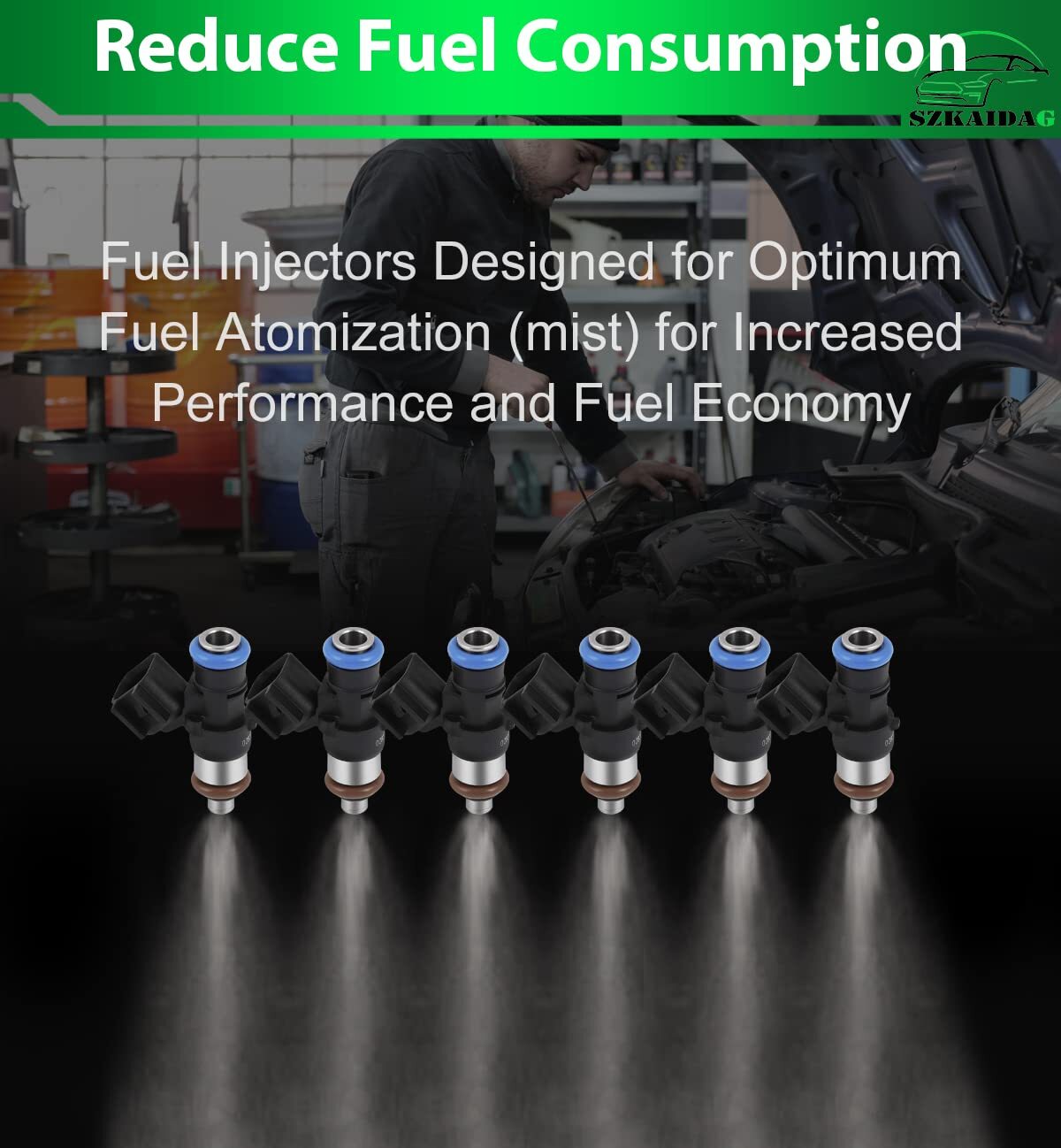 6pcs Upgraded 0280158091 Fuel Injectors For Ford Edge Fusion Taurus 3 ...