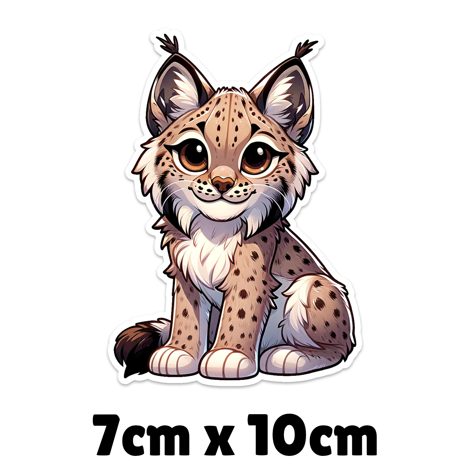 Cute Lynx Kawaii Animal Novelty Sticker Decal | eBay Australia