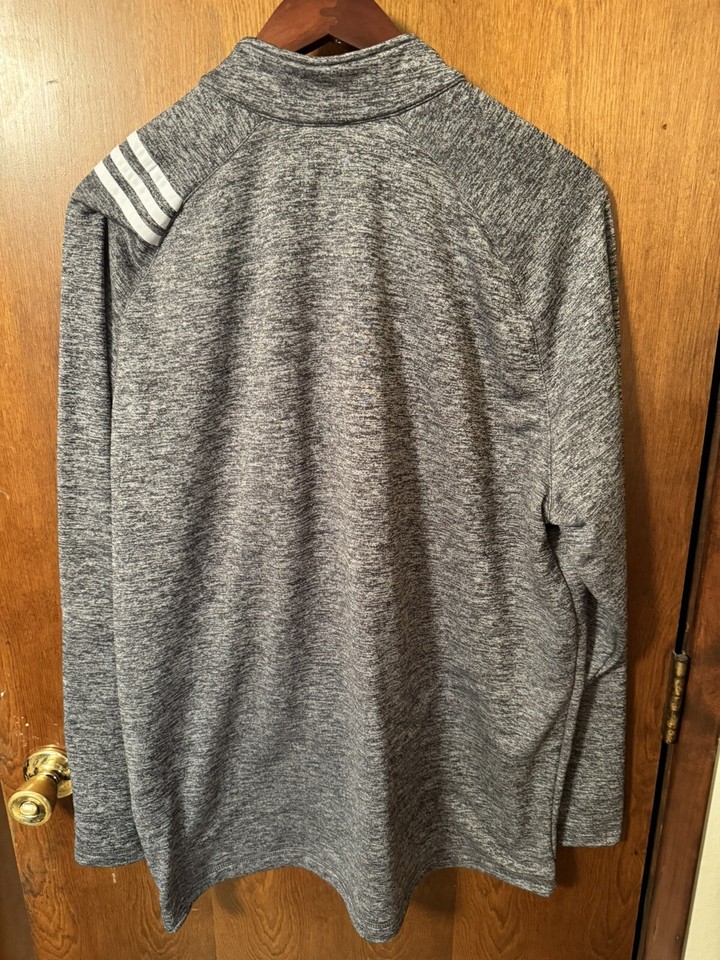 Adidas Golf Heather Gray 1/4 Zip Jersey Sweatshirt Size 2XL | eBay