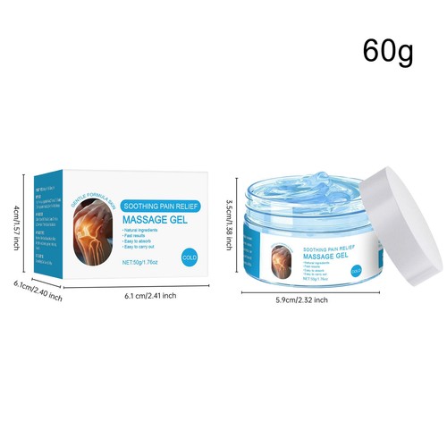 Massage Gel Knee Cream 60g Non-greasy Gentle Balm for Deep Tissue Spa ...