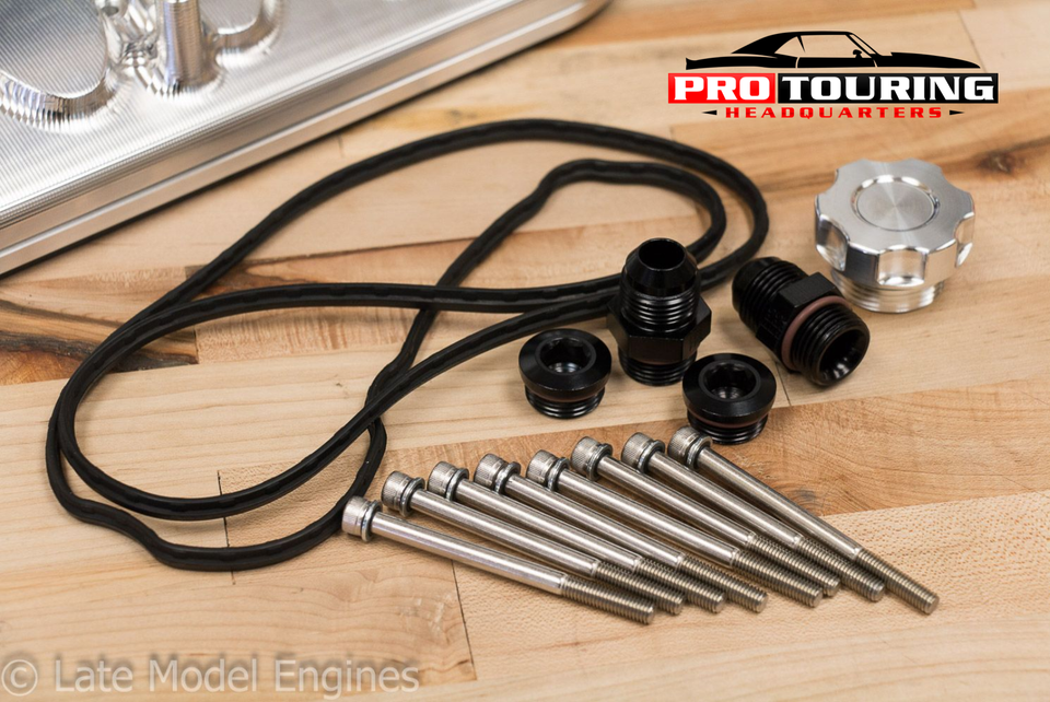 LME GM LS Billet Valve Covers LS3 LS2 Coil Mounts 5.3L 6.0L 6.2L Black ...